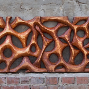 Panel de pared, madera tallada. hecho a mano - Etsy España
