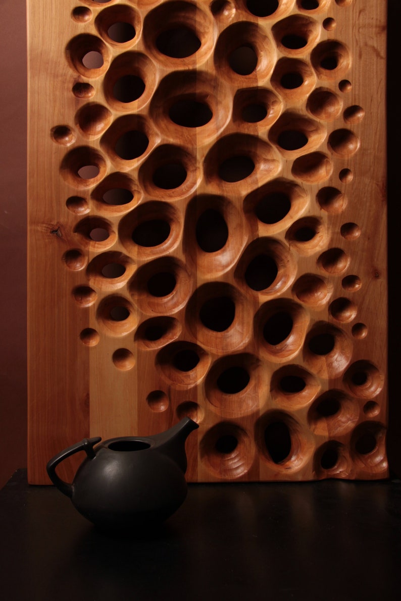 Abstract Hand Carved Wall Panel bubbles - Etsy