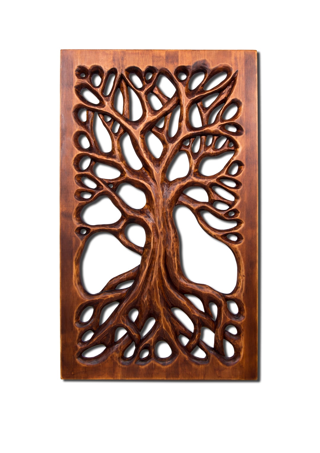 Wall Panel, Hand Caved "tree" - Etsy