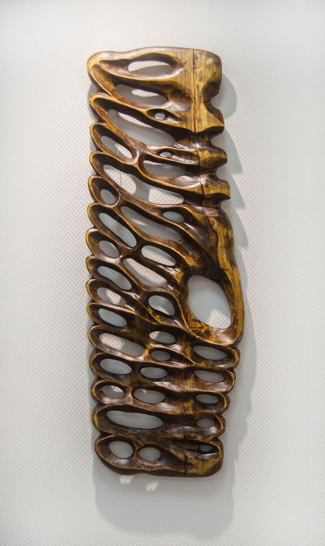 Hand-carved Abstract Wall Panel cell - Etsy