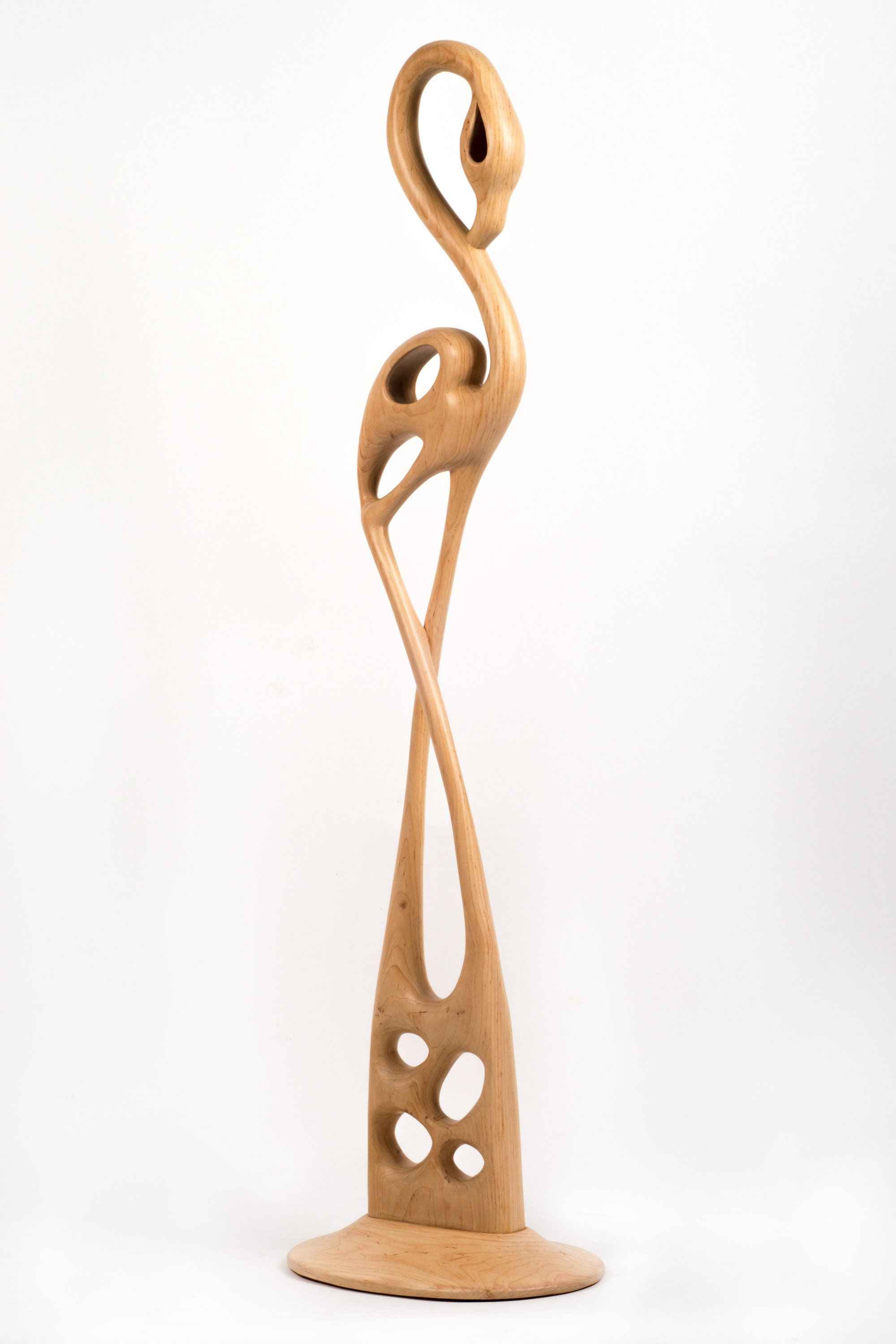 Wooden Floor Sculpture Hand Carved flamingo - Etsy