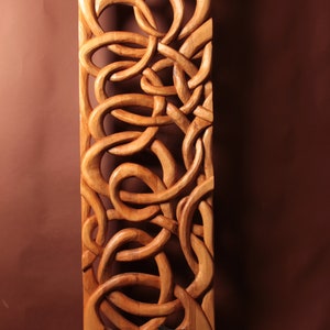 Abstract Hand Carved Wall Panel "chain" - Etsy