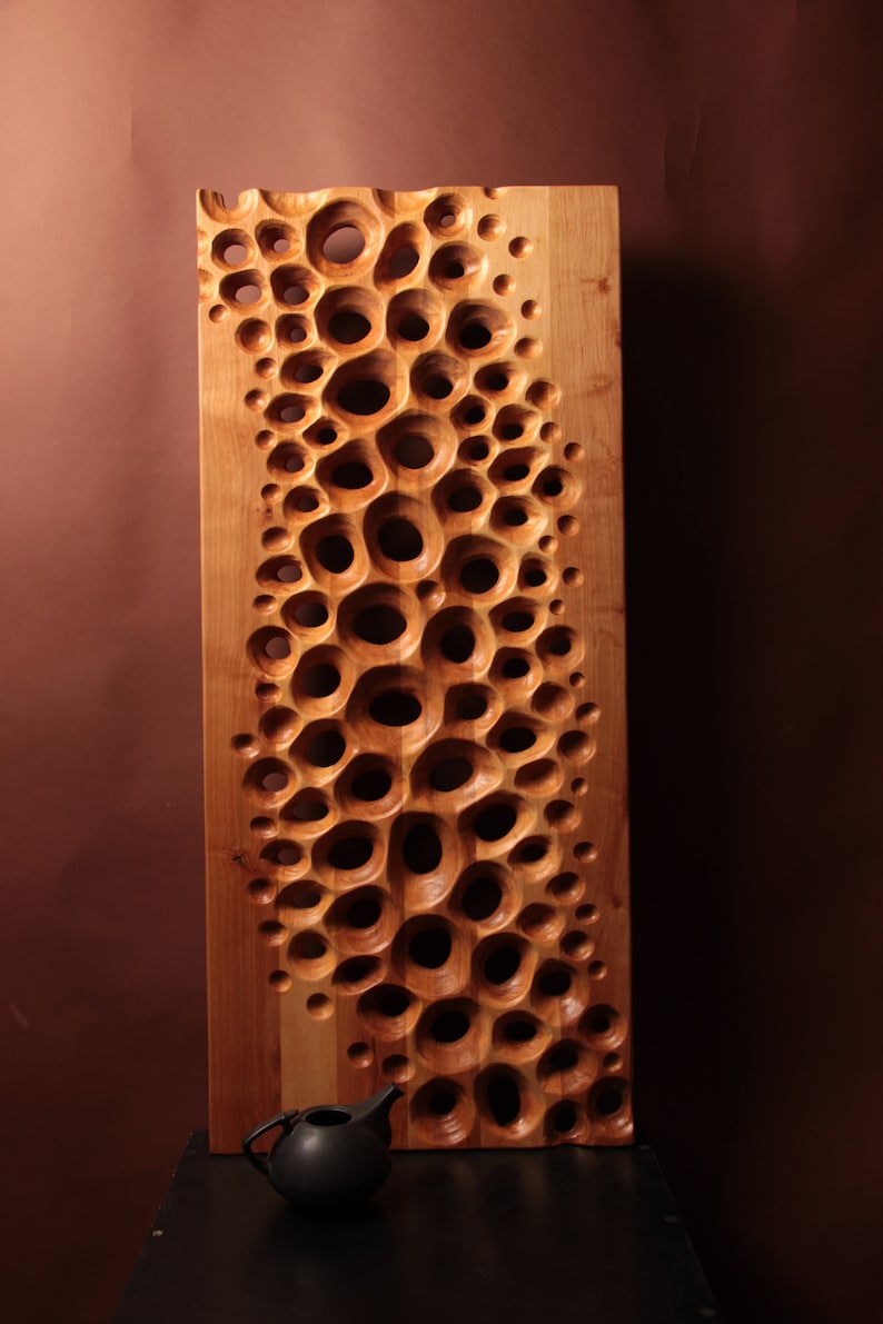 Abstract Hand Carved Wall Panel bubbles - Etsy