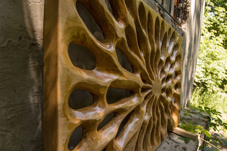 Nice Hand-carved Wooden Panel - Etsy