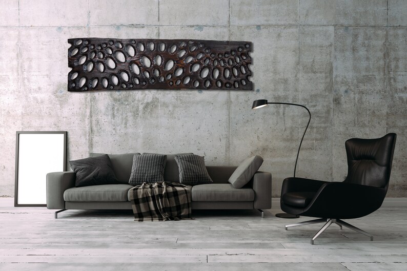 Beautiful Black Wooden Panel - Etsy