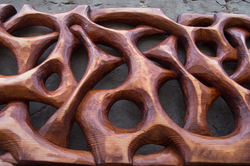 Panel de pared madera tallada. hecho a mano - Etsy España