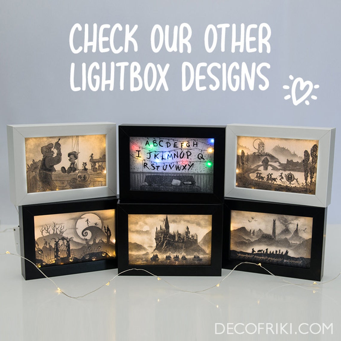 Pinocchio Decor - Pinocchio Shadow Box - Pinocchio Light Box ...