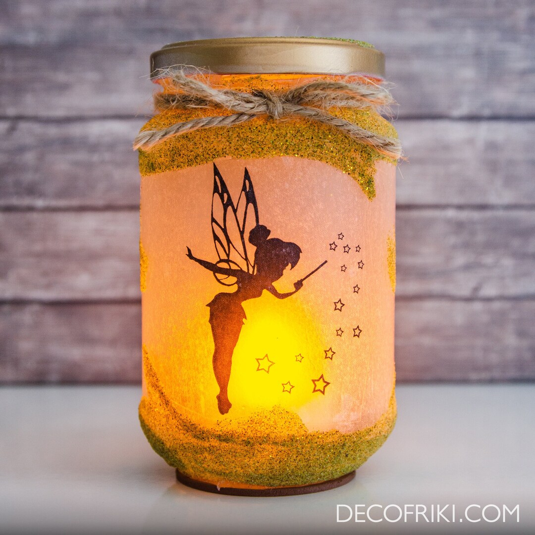 Tinkerbell Candle Holder - Tinkerbell Decor - Tinkerbell Candle - Peter ...
