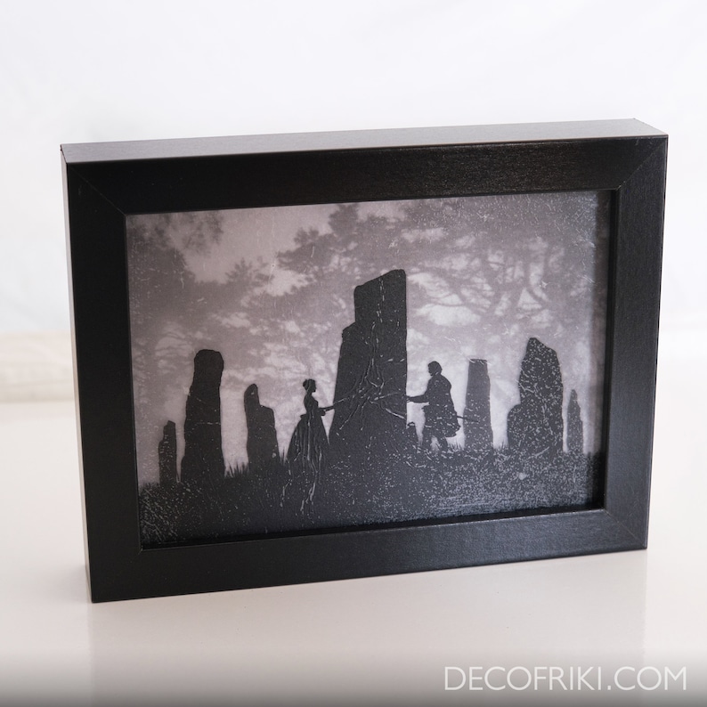 Outlander Light Box Outlander Decor Sassenach Jamie - Etsy