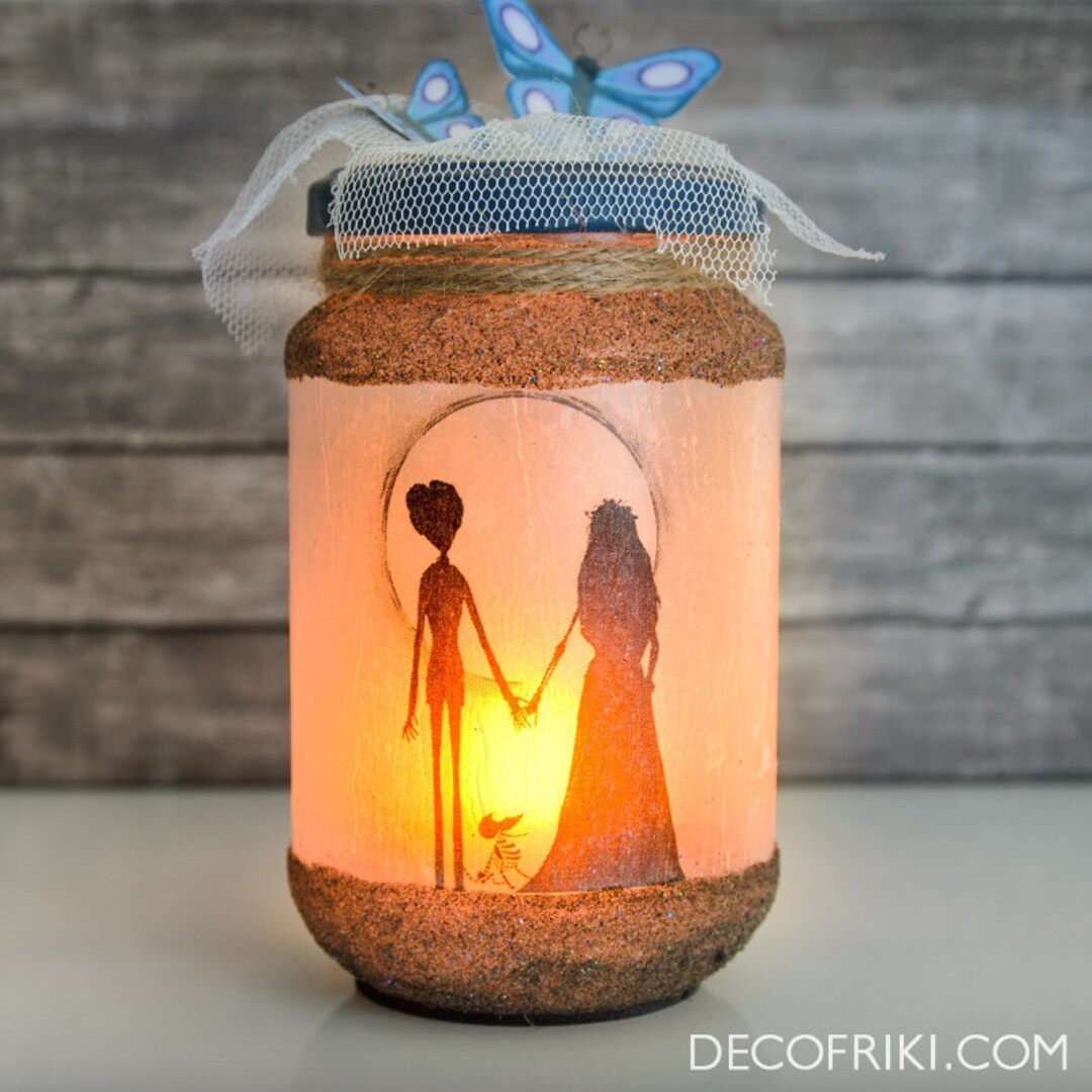 Corpse Bride Candle Holder - Halloween Decor - Tim Burton - Halloween ...