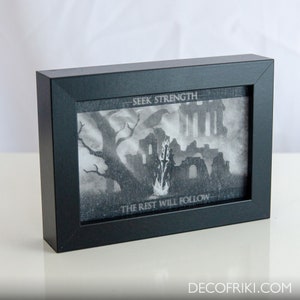 Dark Souls Light Box - Geek Shadow Box - Dark Souls Gift - Dark Souls ...