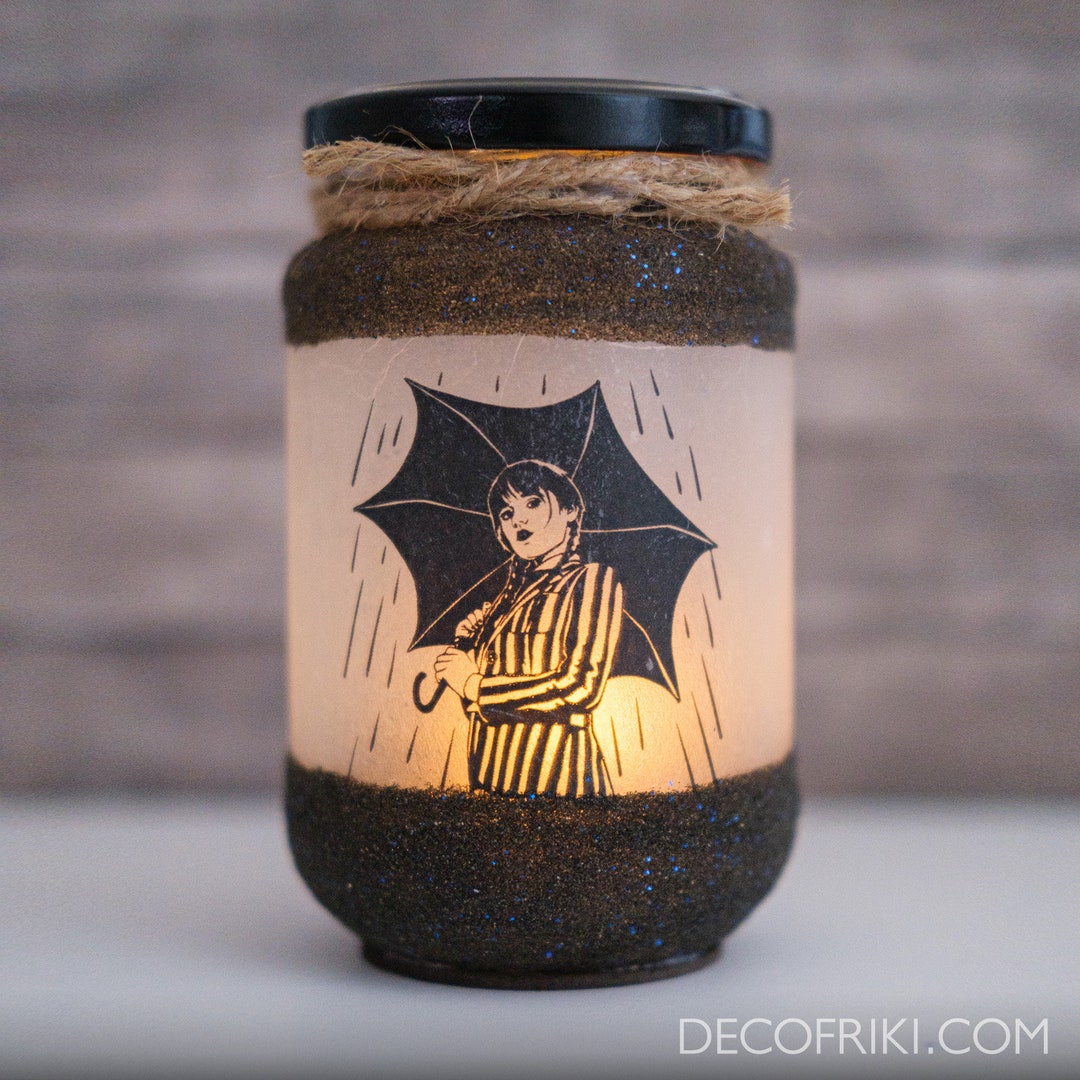 Wednesday Addams Candle Holder - Halloween Decorations - Wednesday ...