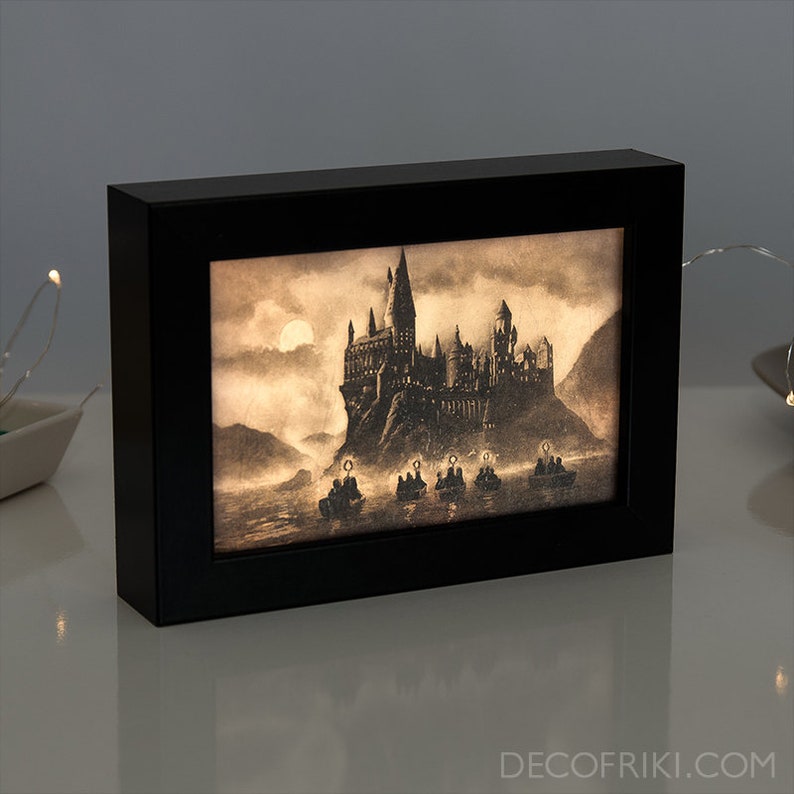 Wizardry School Shadow Box Halloween Decor Fantasy Shadow - Etsy