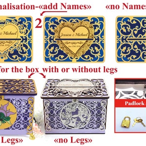 Aladdin and Jasmine Princess Wedding Card Box, Wishing Well Box ...