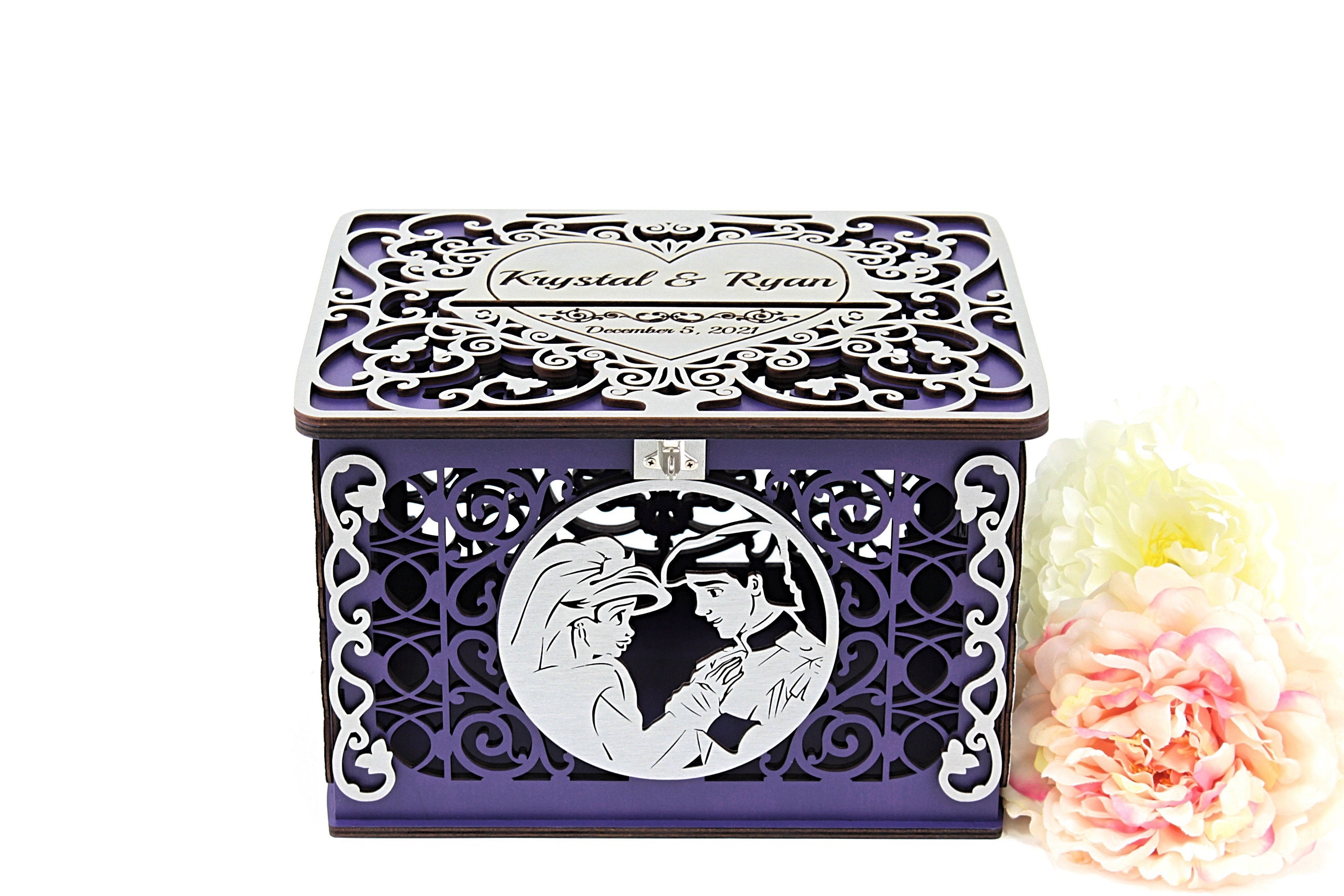 Mermaid Wedding Card Box Monetary Gift Card Holder Wedding | Etsy