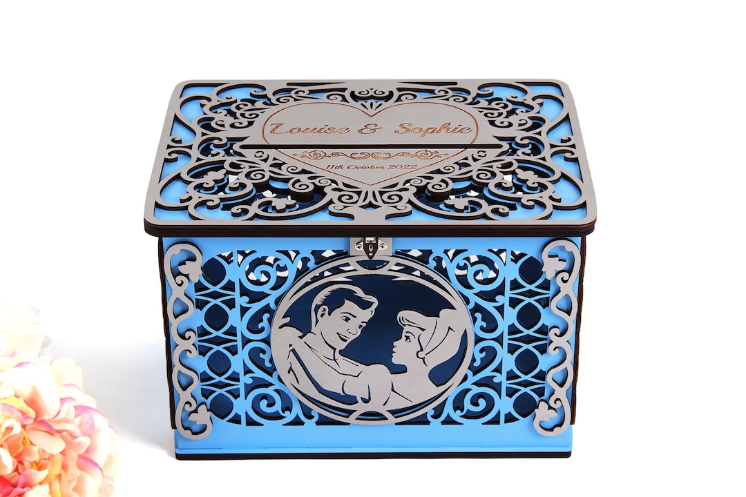 Cinderella Wedding Card Box, Quinceanera Money Gift, Princess Wedding ...