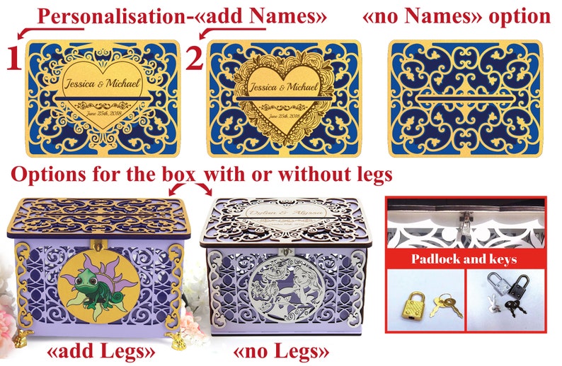 Tangled Wedding Card Box Quinceanera Envelopes Holder - Etsy