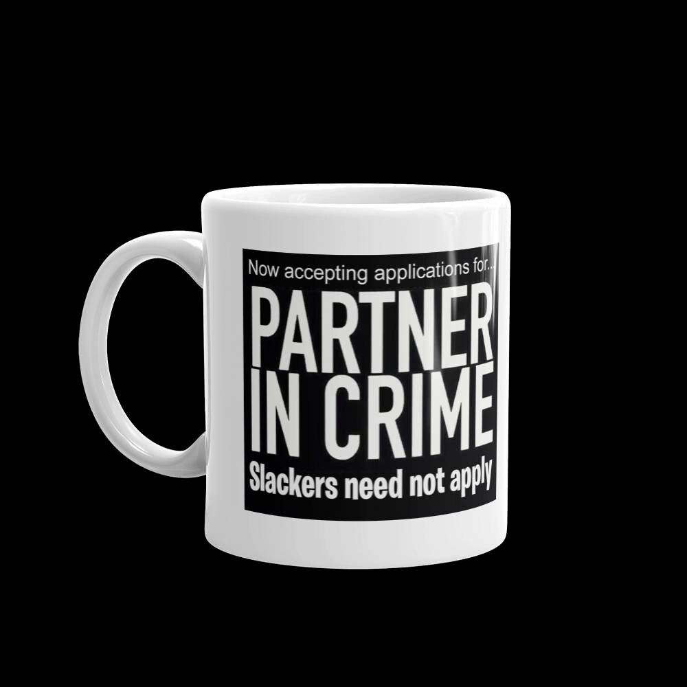 Partner in Crime 11oz Ceramic Mug, Cup - Etsy