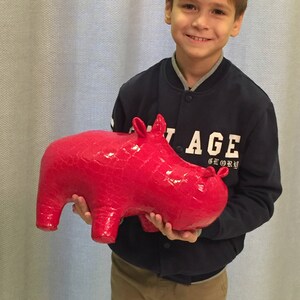 Hippo Designer Toy Unique Gift and Living/dining Room/office Decor Idea ...