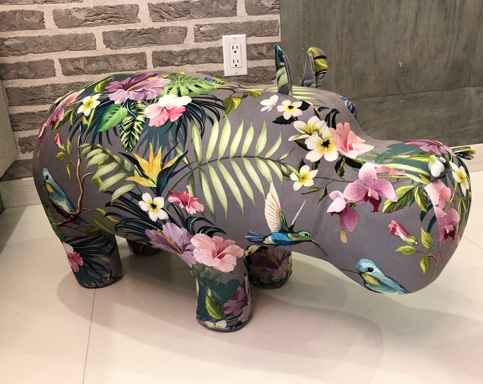Hummingbird Hippo Ottoman/footstool - Etsy