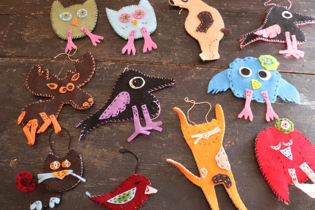 EASY Northern Folk Art Felt Animals- DIY Pattern BOOKLET! Felt ...