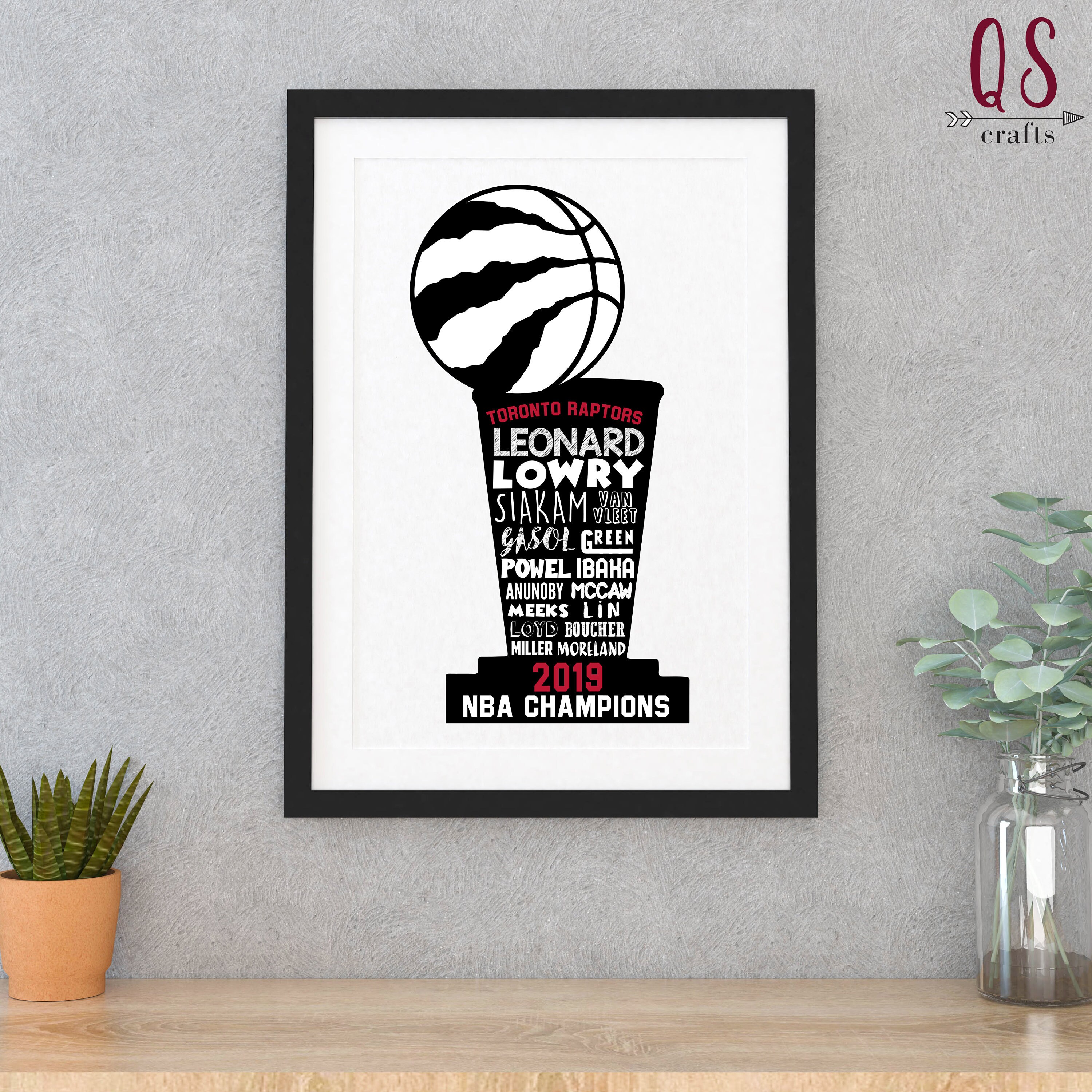 11x17 Printable Toronto Raptors NBA Championship 2019 Digital - Etsy