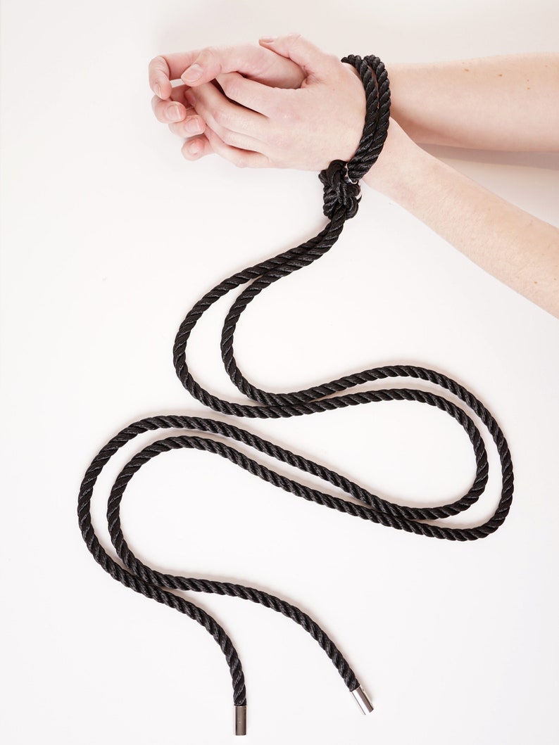 SELF TIE Cuff Set Rope Bondage Shibari Restraint BDSM Play in Black - Etsy