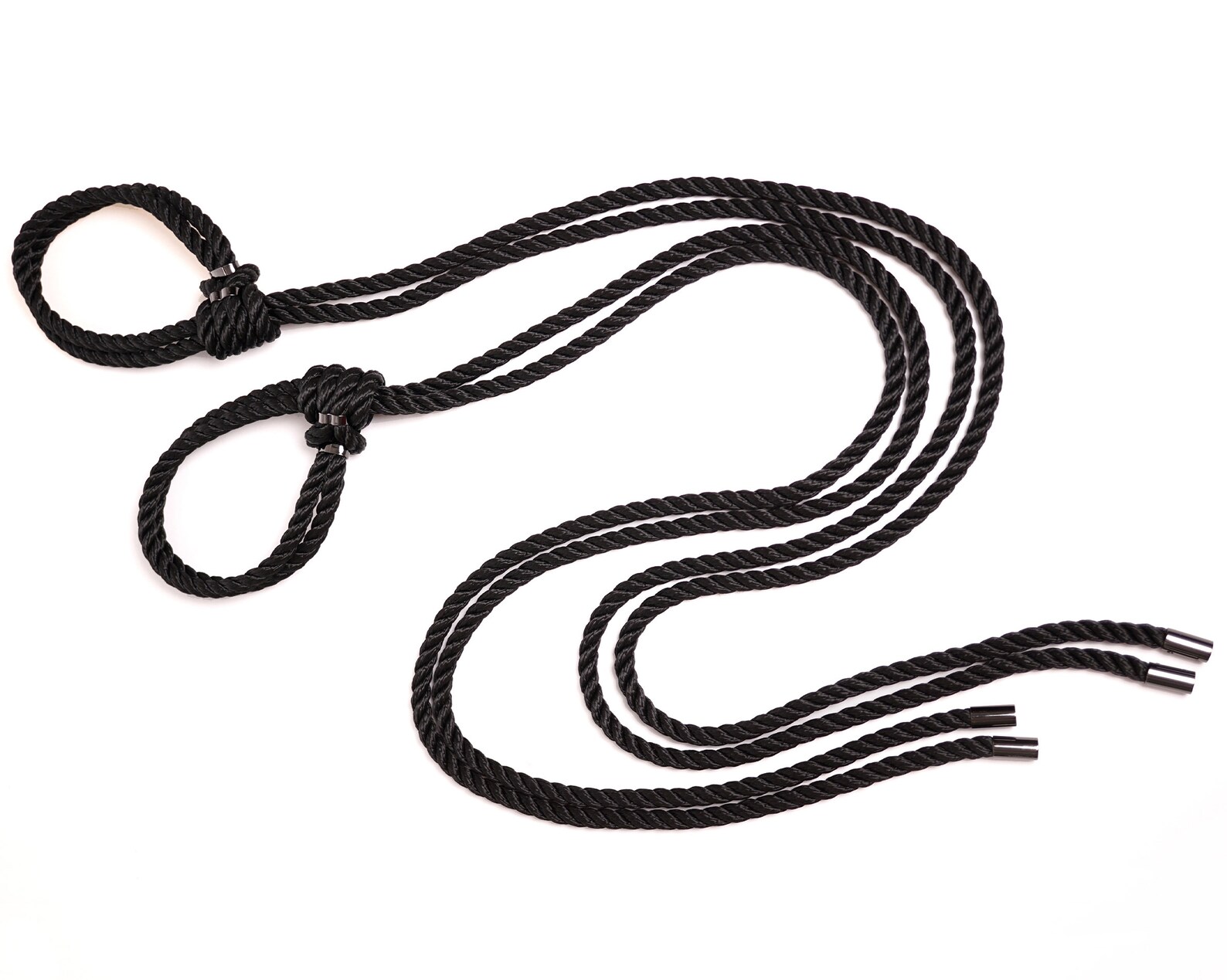 SELF TIE Cuff Set Rope Bondage Shibari Restraint BDSM Play in Black - Etsy