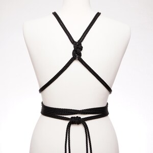 SELF-TIE Shibari Rope Bondage Torso Harness in Black - Etsy