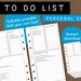 Three to Do Lists. Add Your Own Text/headlines or Print Blank to Take ...