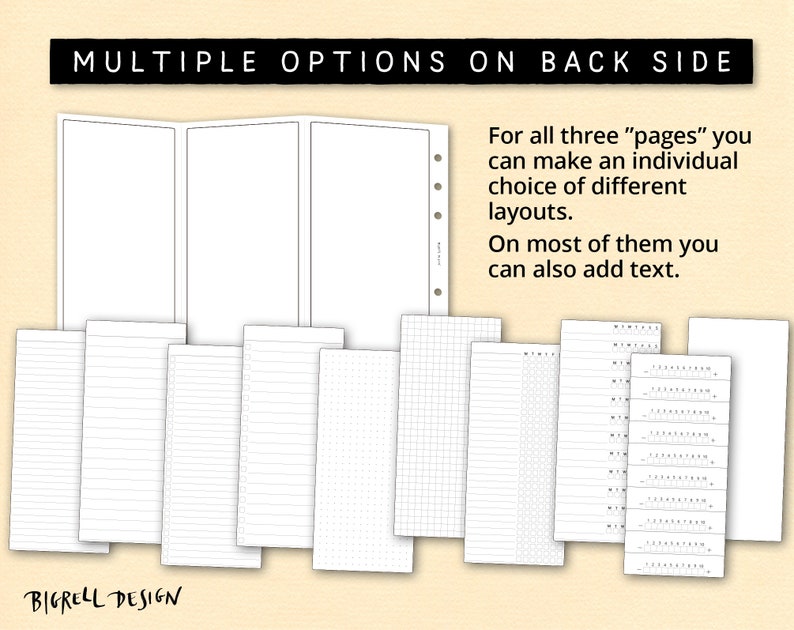 Fold Out Weekly Planner. Multiple Layout Options. Editable Printable ...