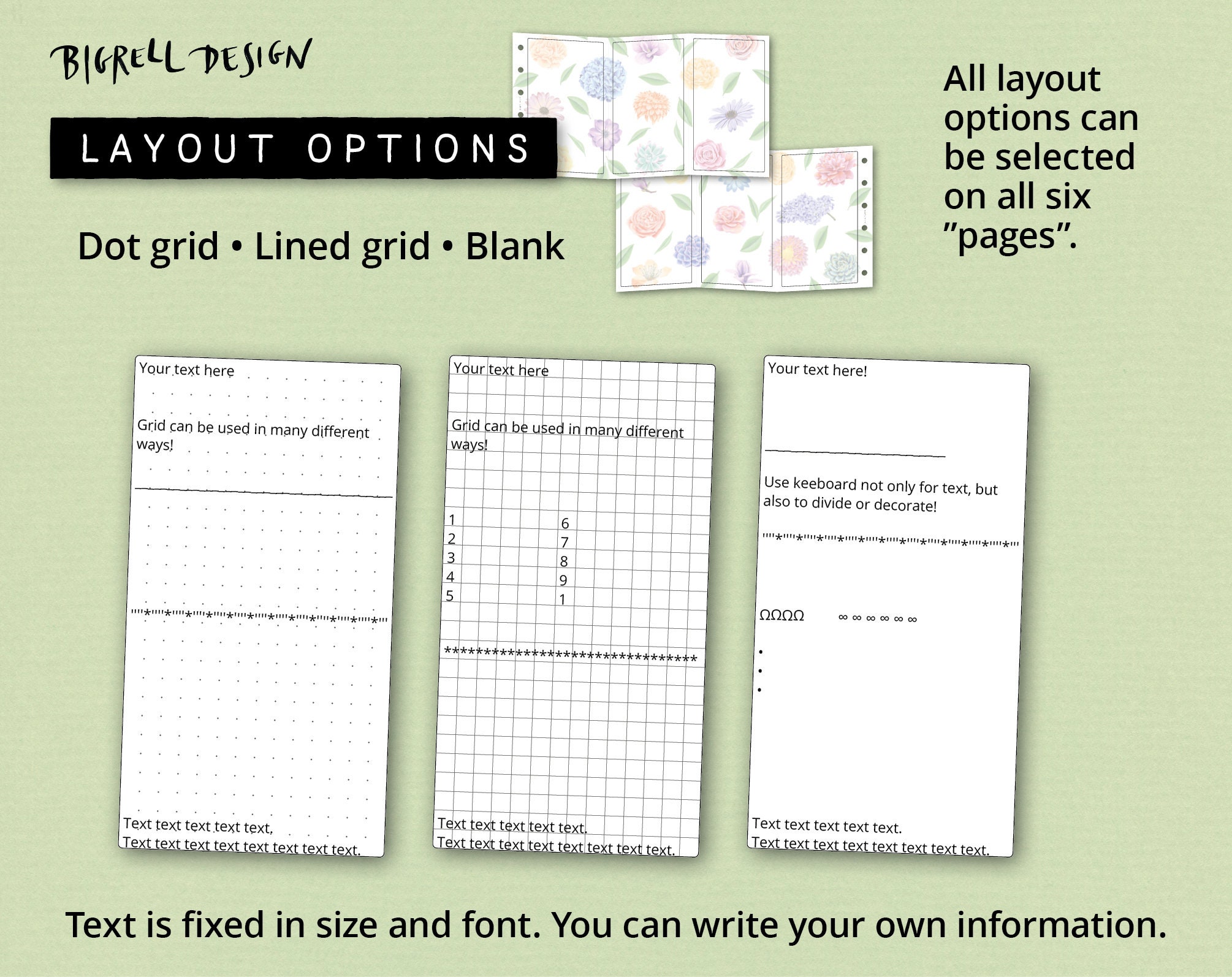 Editable Printable Note Paper. Lines, to Do, Dot Grid, Grid, Tracker ...