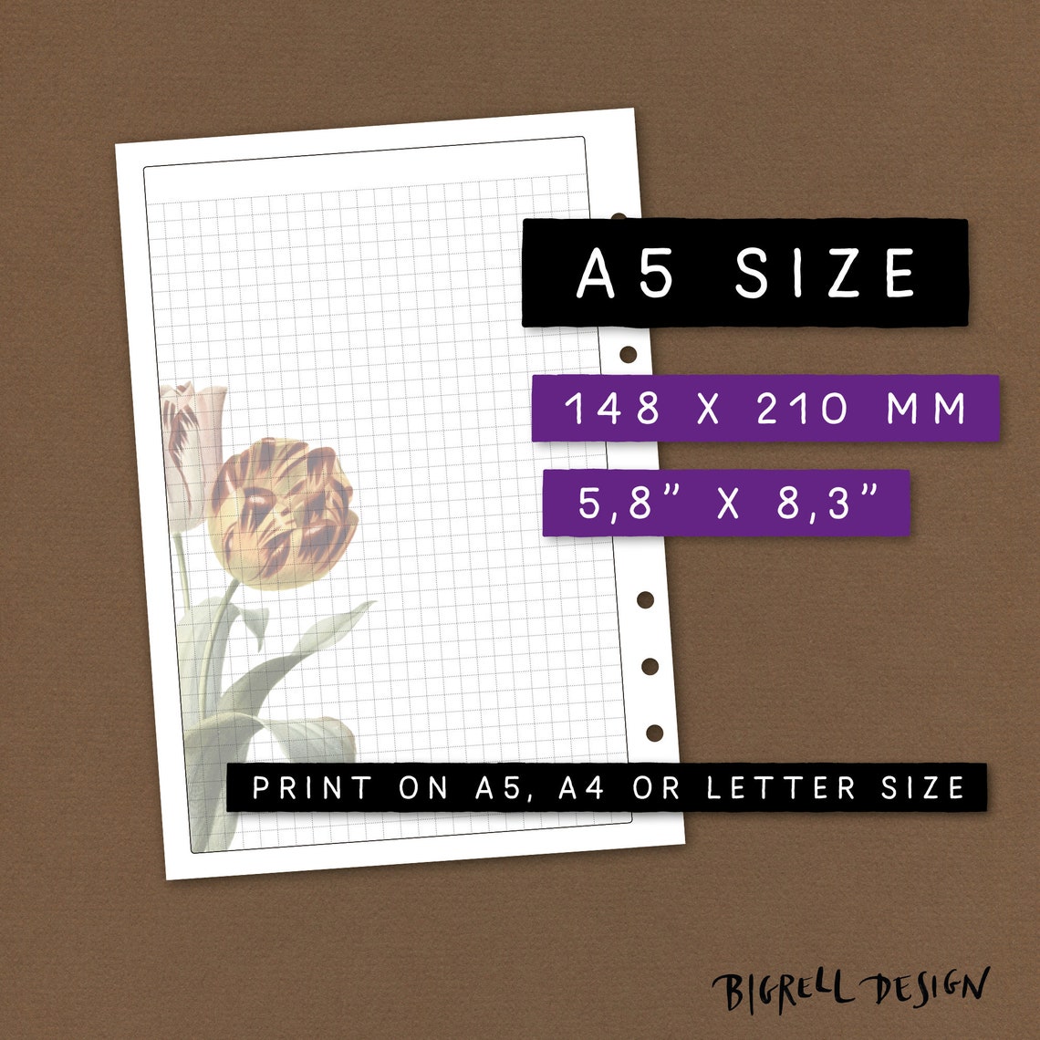 Square Grid Notes. Editable Printable Notepaper and List | Etsy