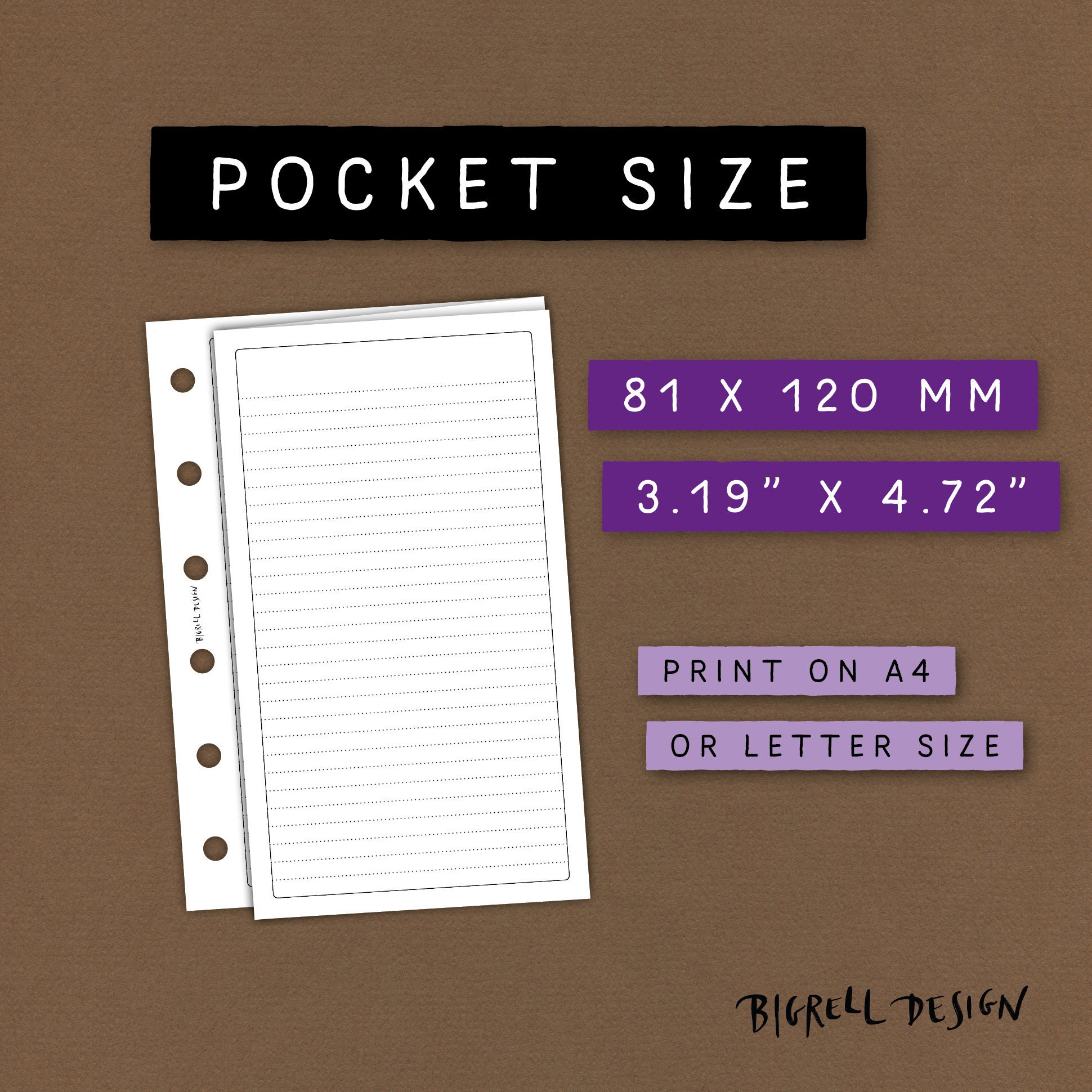 Editable Foldout Notes. Choose Your Own Layout Lines Grid - Etsy