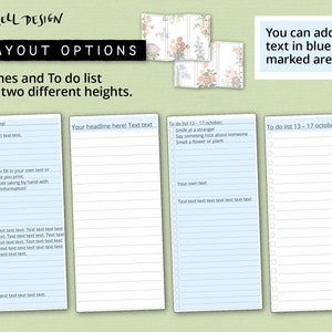 Note Paper. Editable Printable Fold Out Notes, to Do, Grid, Tracker ...