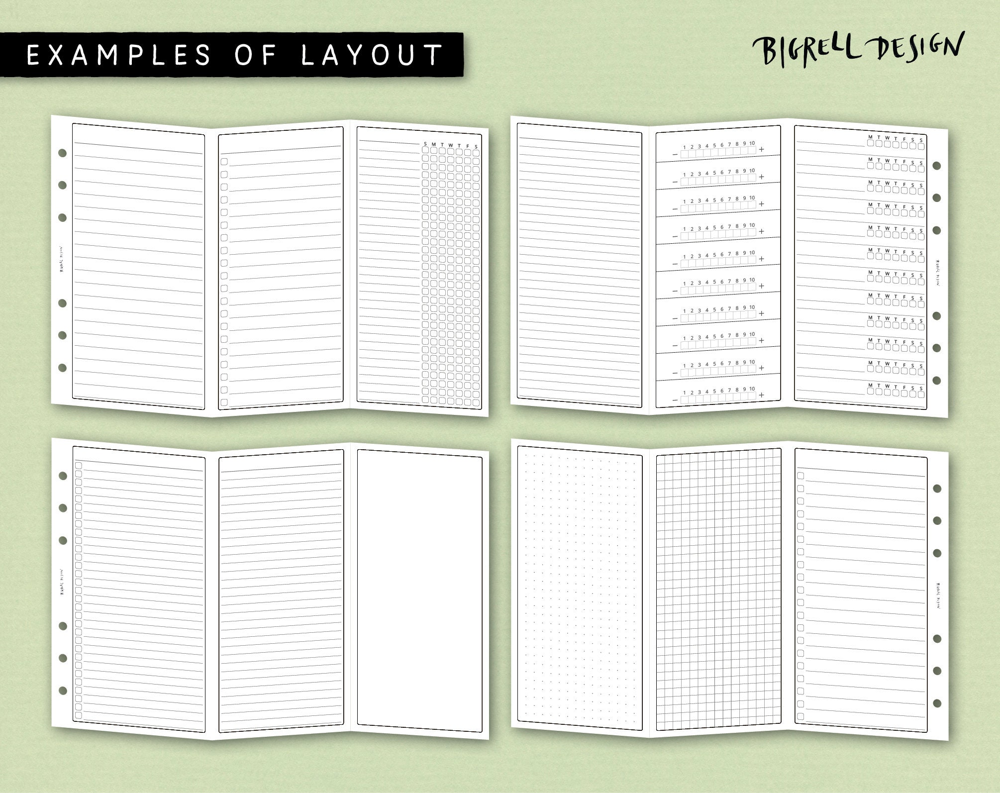 Editable Fold Out Notes. Lines to Do Dot Grid Grid | Etsy