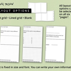 Editable Fold Out Notes. Lines, to Do, Dot Grid, Grid, Tracker, Scale 1 ...
