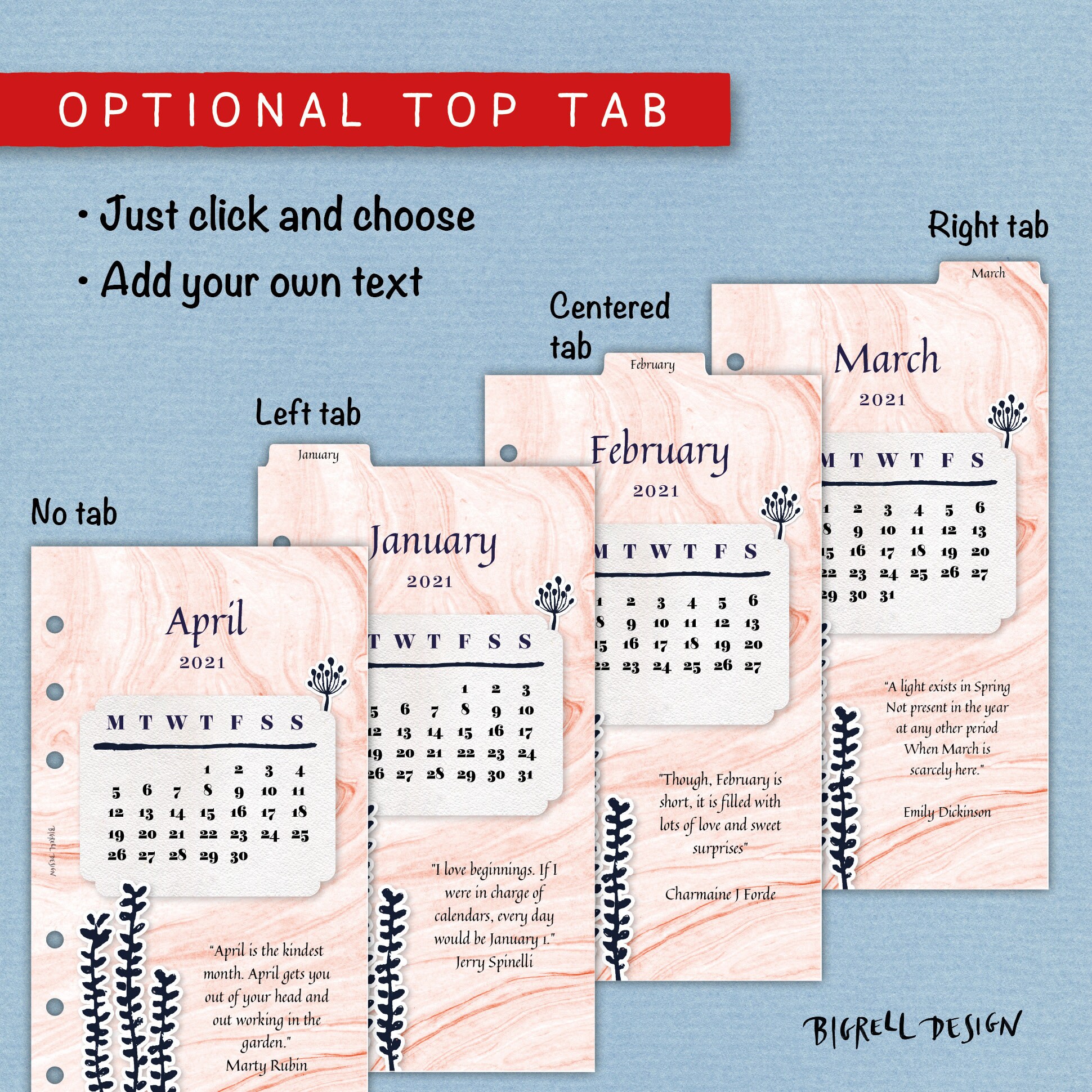 Dashboard Perpetual Calendar With Your Own Text. Editable Printable BUY ...