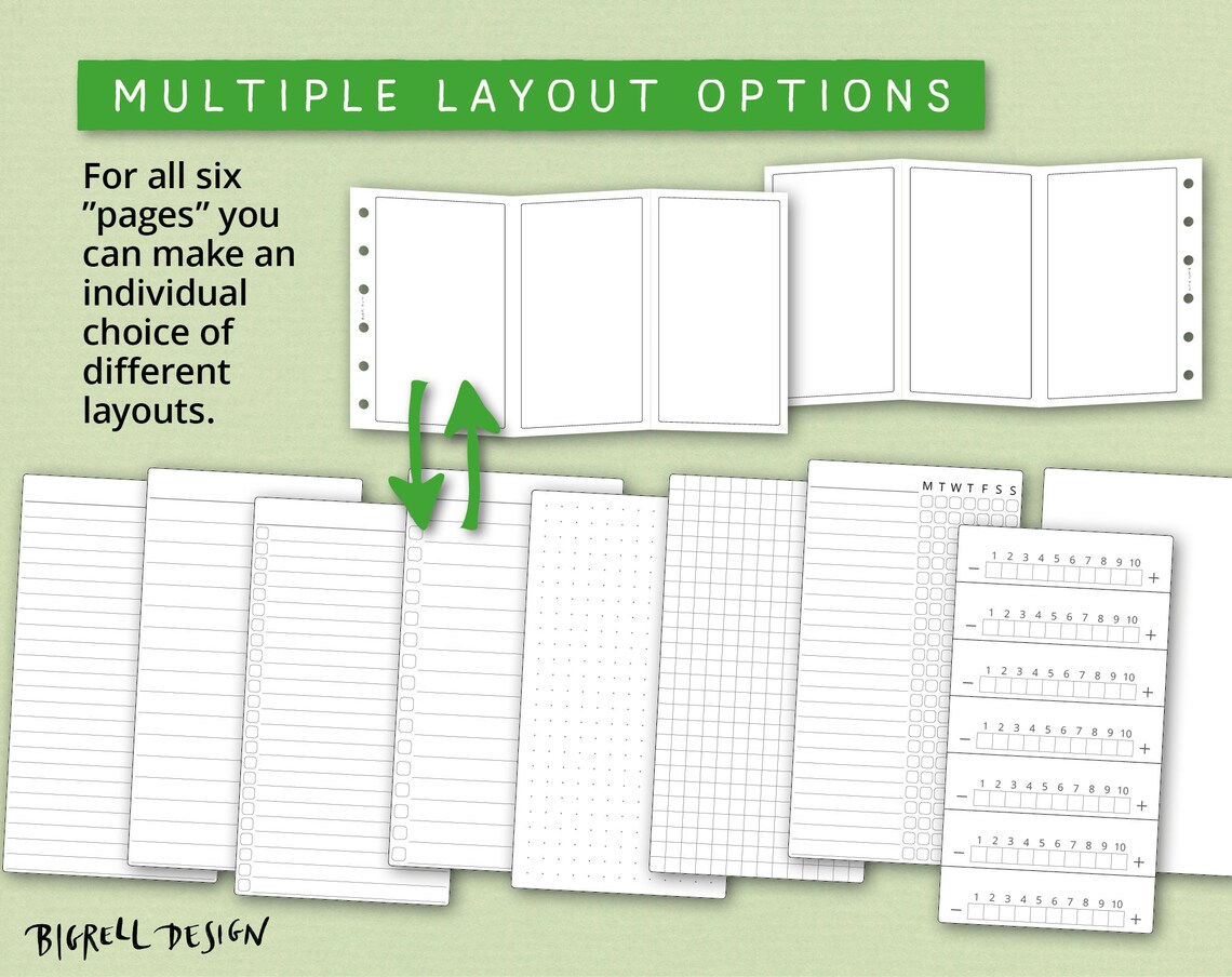 Editable Fold Out Notes. Lines to Do Dot Grid Grid | Etsy