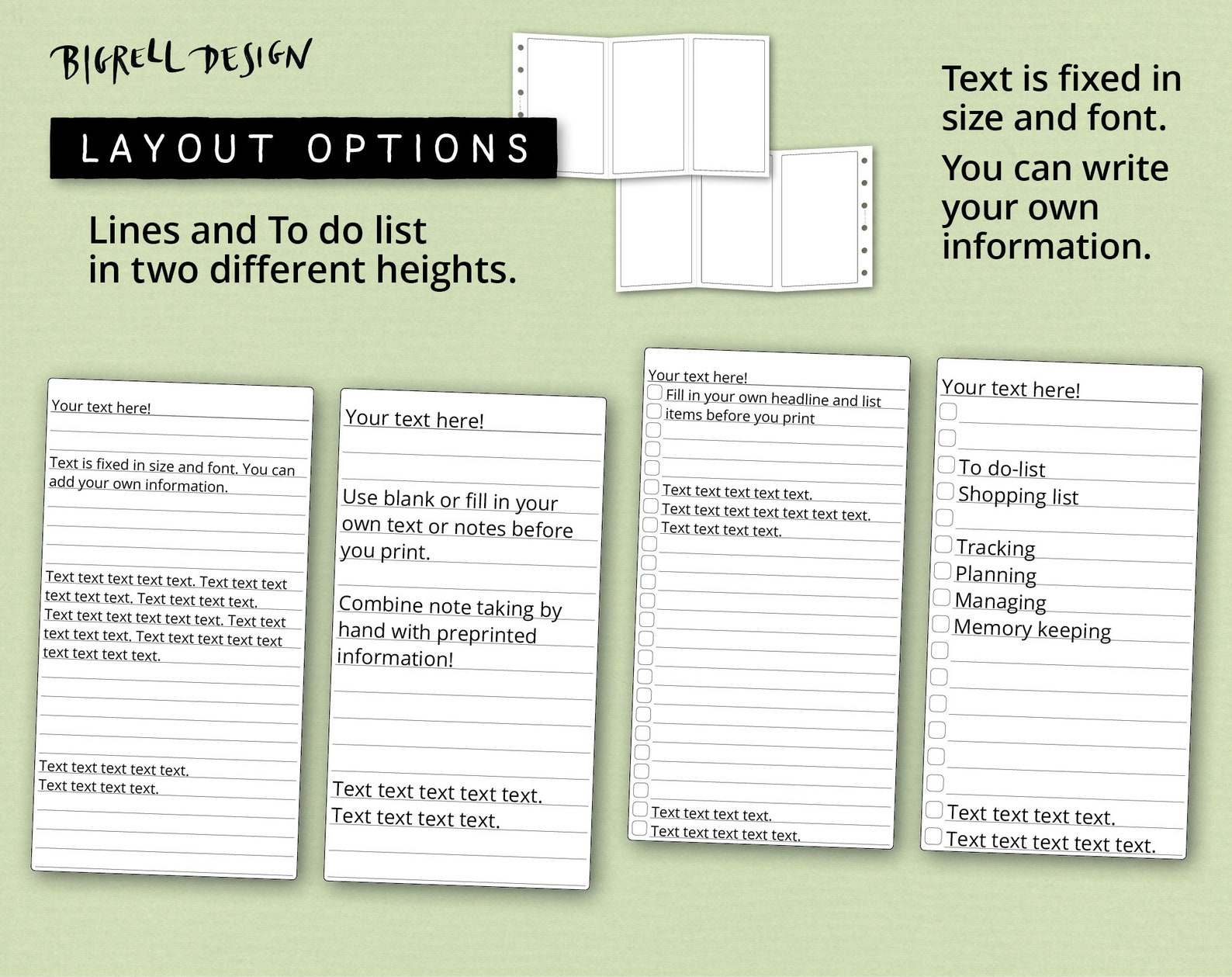 Editable Fold Out Notes. Lines to Do Dot Grid Grid | Etsy