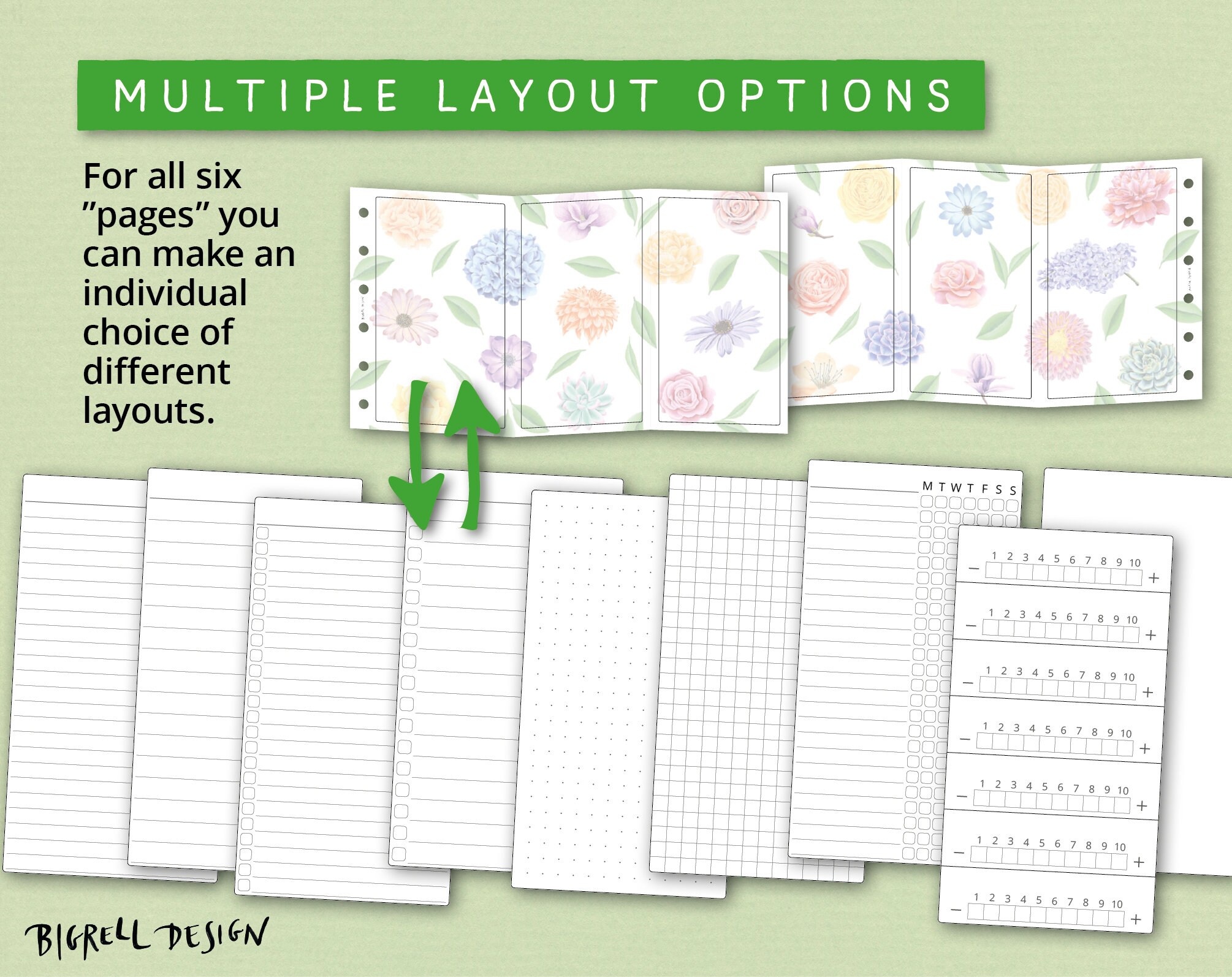 Editable Printable Note Paper. Lines, to Do, Dot Grid, Grid, Tracker ...