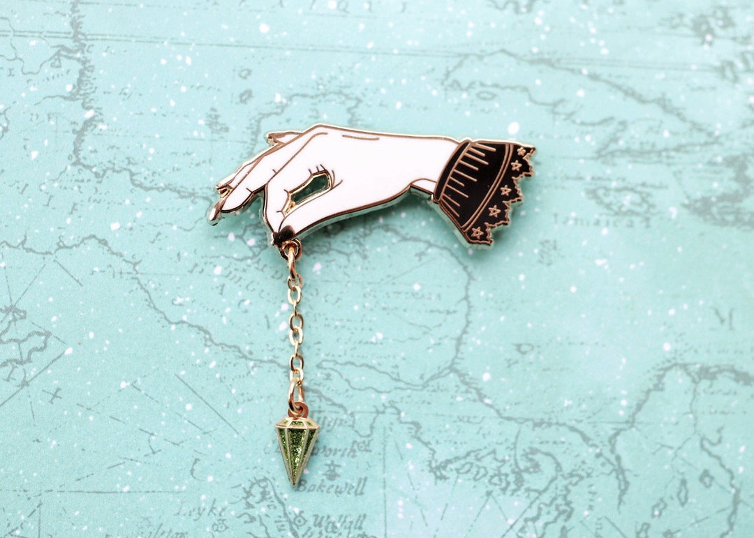 Pendulum Hand Divination Pin - Etsy