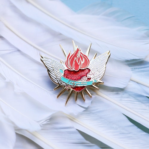 Romeo Juliet Sacred Heart Pin - Etsy