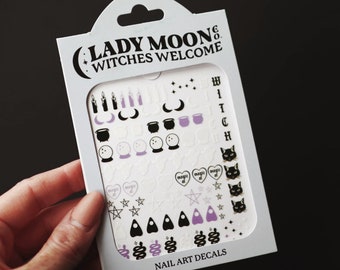 Witch Nail Decals - Etsy