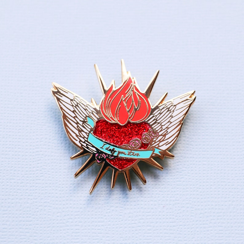 Romeo Juliet Sacred Heart Pin | Etsy