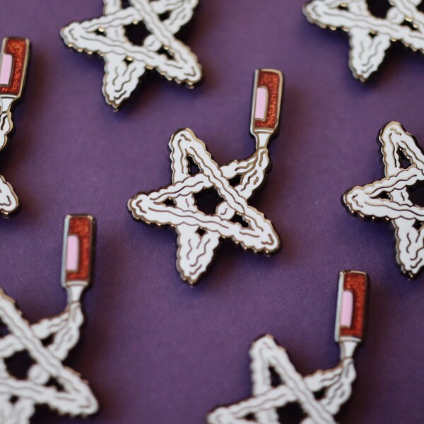 Pentagram Pin - Etsy