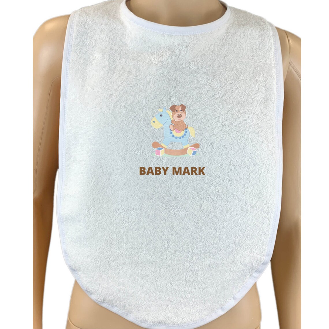 Cuddlz Adult Sized Personalised White Towelling Bib ABDL Extra - Etsy