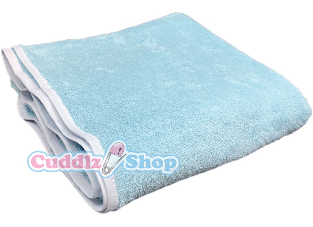 Cuddlz Blue 60" X 60" 5ft Square (152.5cmx152.5cm) Terry Towelling ...