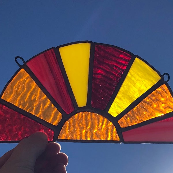 Stained Glass Sunset - Etsy