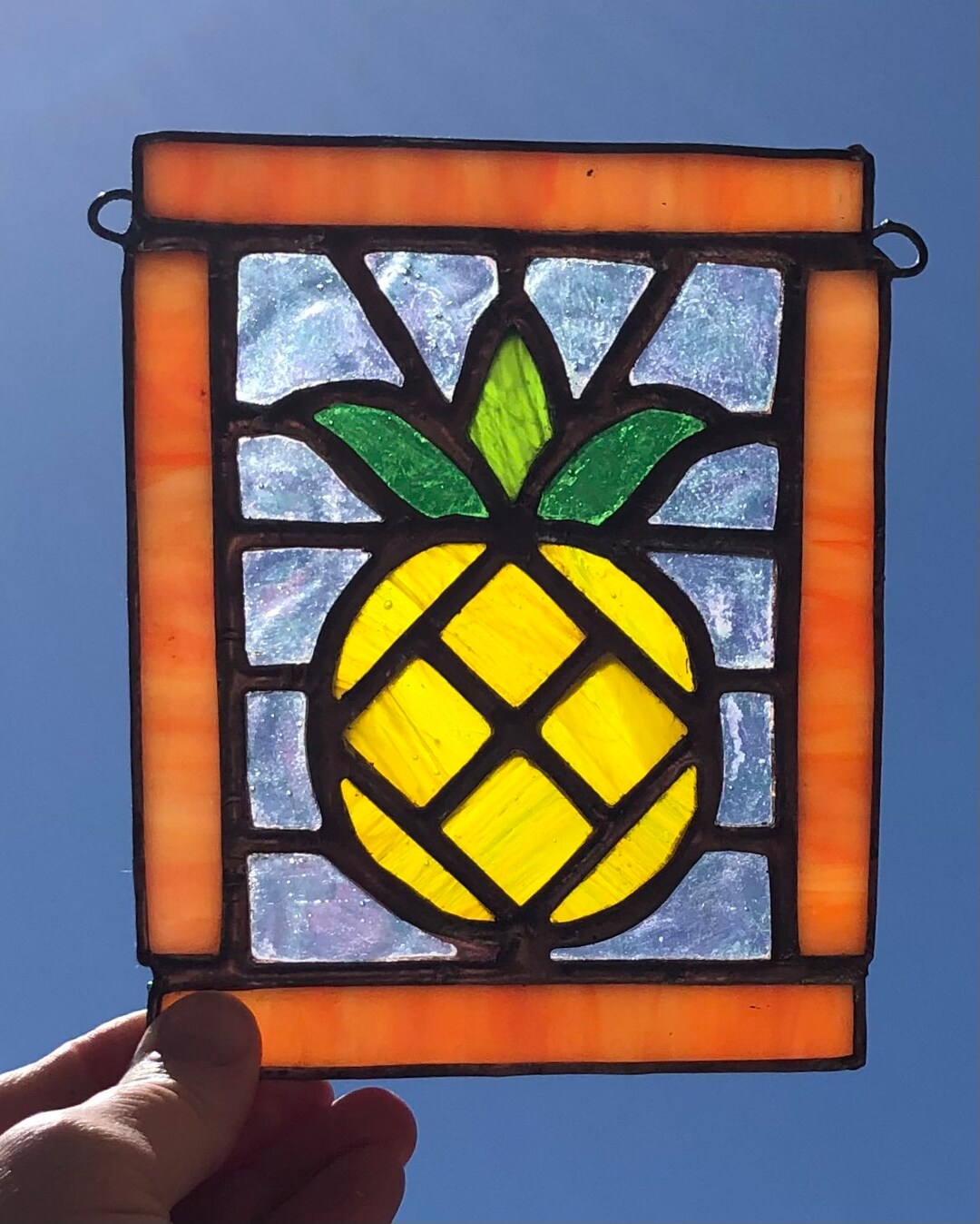 Pineapple Stained Glass/ Stained Glass Pineapple - Etsy